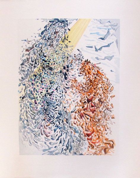 Salvador Dali Color Woodcut Wood Block Engraving:"Opposition ...