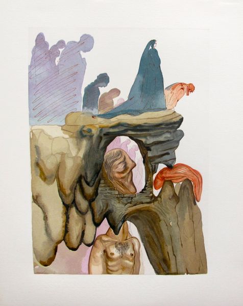 Salvador Dali Color Woodcut Wood Block Engraving:"The Liars" - Salvador ...