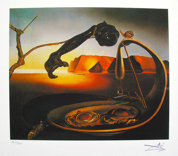 Salvador Dali Facsimile Signed & Numbered Giclee:"The Sublime Moment ...