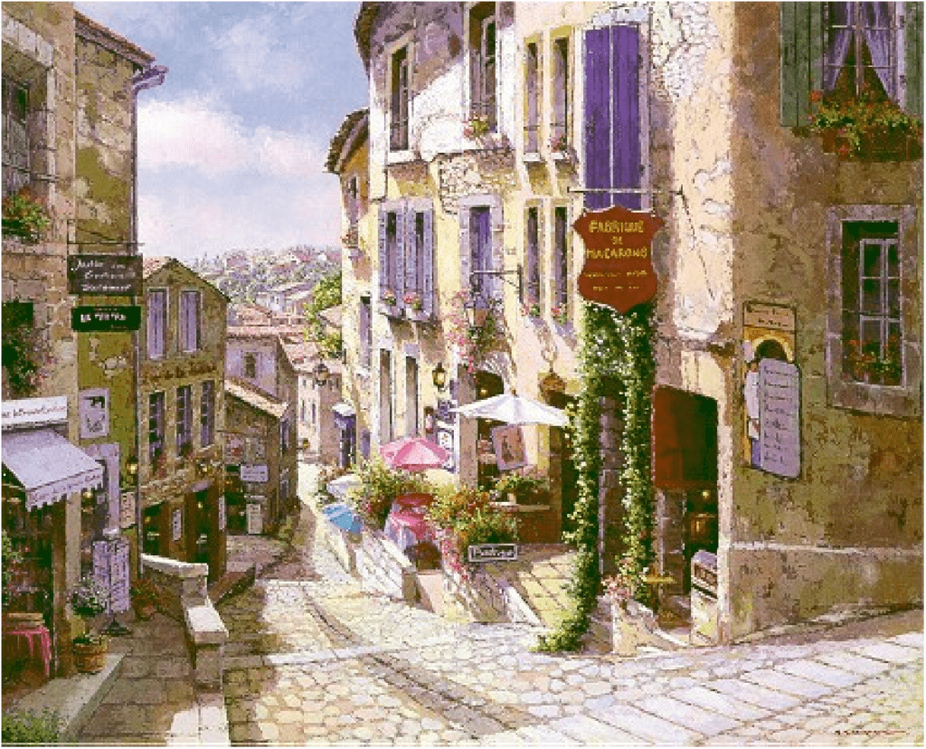 Sam Park Artist Signed Limited Edition Serigraph on paper:"St. Emilion ...