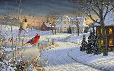 Sam Timm Limited Edition Print: "Country Afternoon Cardinals" - Sam Timm