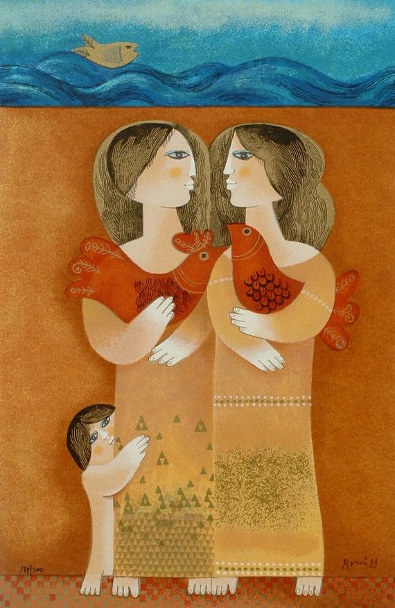 Samy Briss Hand Signed and Numbered Limited Edition Serigraph on Paper ...