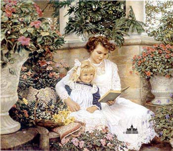 Sandra Kuck Hand Signed and Numbered Limited Edition Print: "Garden Memories " - Sandra Kuck