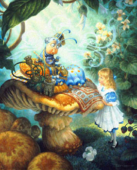SCOTT GUSTAFSON 19X22 Secondary Market Art: "ALICE WONDERLAND SUITE ...