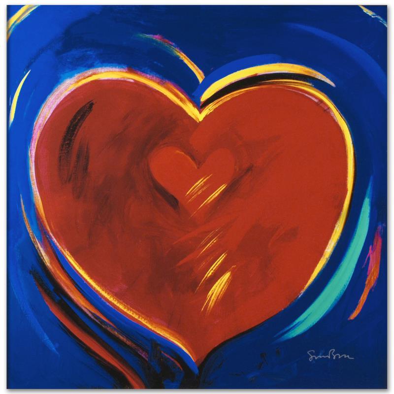 Simon Bull Limited Edition 20 x 20 giclee:"To Hold You In My Heart ...