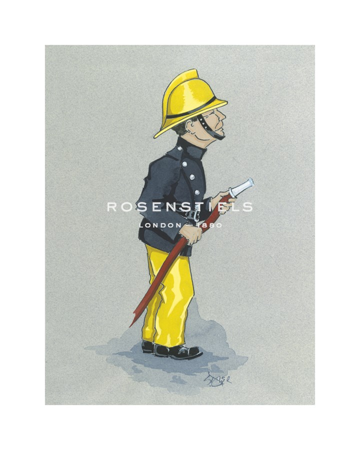 Simon Dyer Hand Numbered Limited Edition Print on Paper :"The Fireman ...