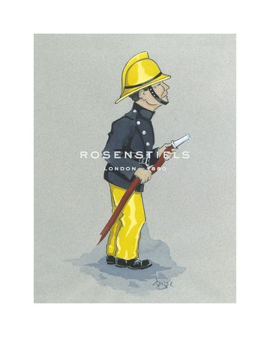 Simon Dyer Hand Numbered Limited Edition Print on Paper :"The Fireman ...