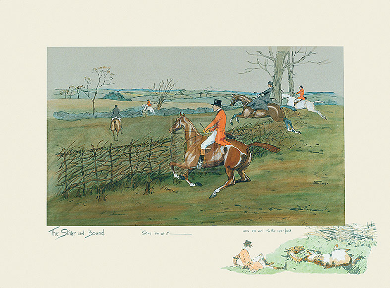 Snaffles Hand Numbered Limited Edition Print on Paper :"The Stake and ...