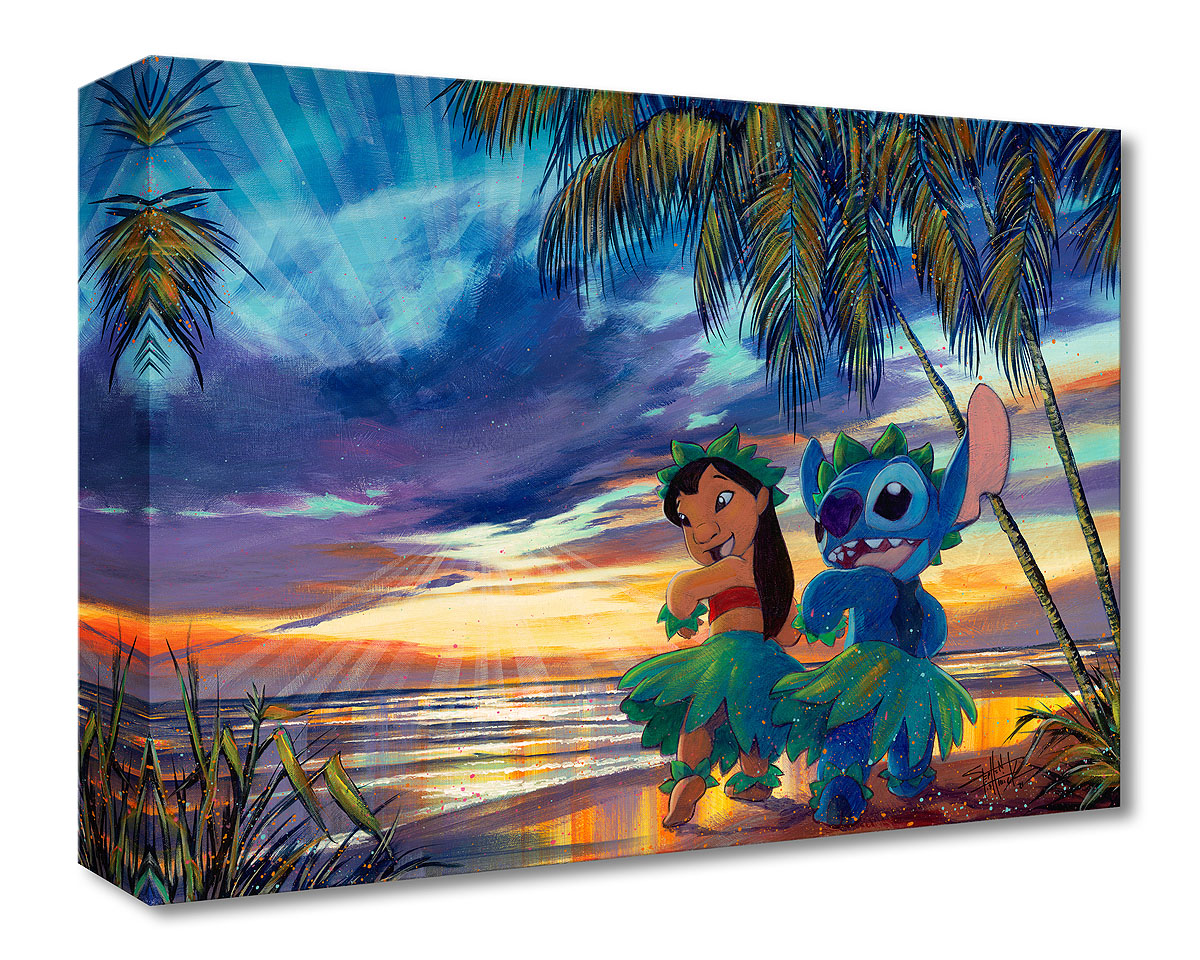 Stephen Fishwick Disney Ltd Ed Gallery Wrap Canvas:"Sunset Salsa" - New ...