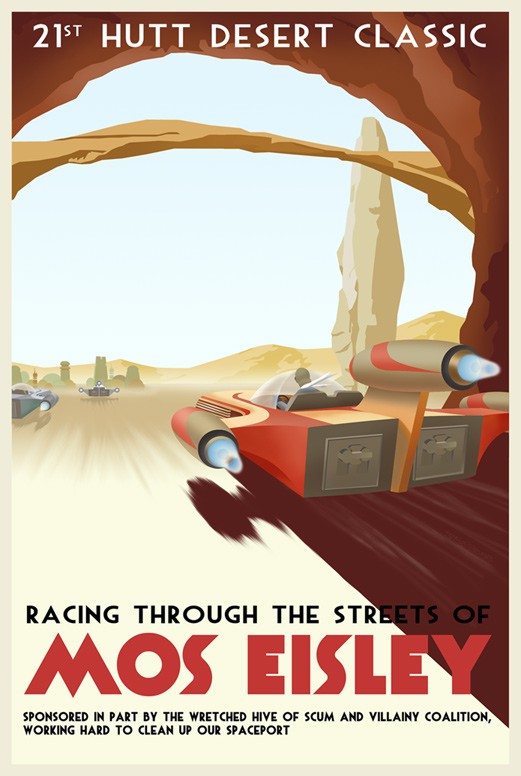 Steve Thomas Star Wars Limited Edition Art: "Racing Through the Streets ...