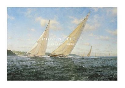 Steven Dews Hand Numbered Limited Edition Print on Paper :"Tacking Duel ...