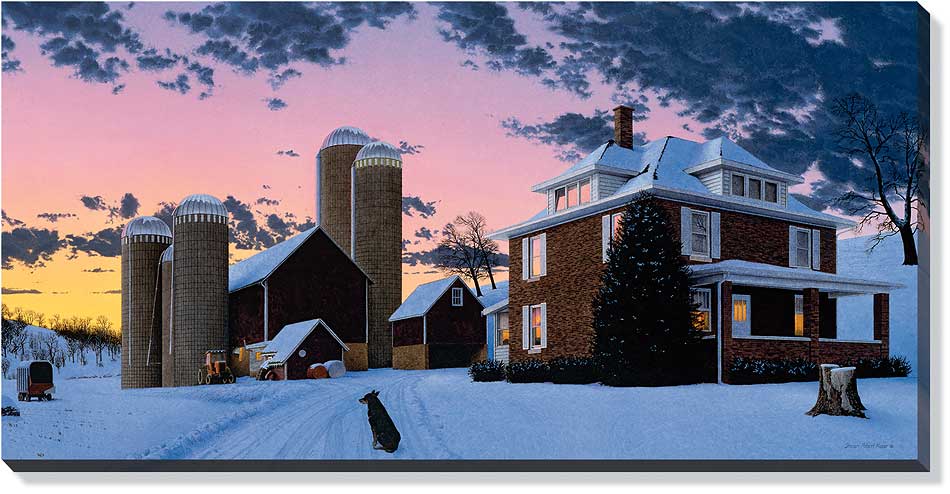 Steven R. Kozar Open Edition Gallery Wrap Canvas:"December Evening ...