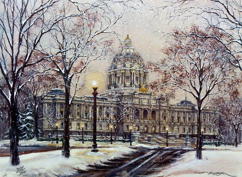Susan Amidon Print-Signed and Numbered:"The Capitol" - Susan Amidon