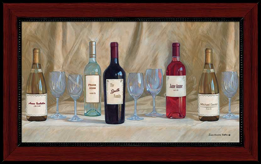 Susan Knowles Jordan Open Edition: "5-Bottle Personalized Canvas ...