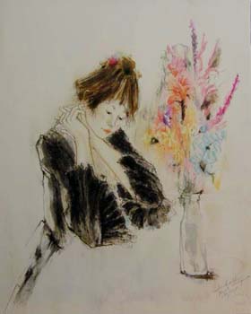 Susan Sahall Hand Signed Publisher Proof Lithograph "Print Unique ...