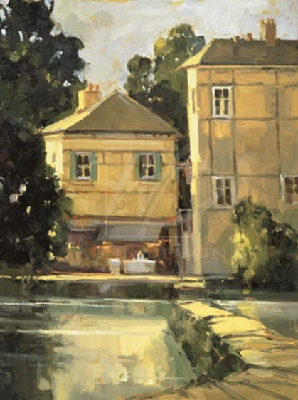 Ted Goerschner Limited Edition Hand-Embellished Giclee on Canvas: "Pont ...