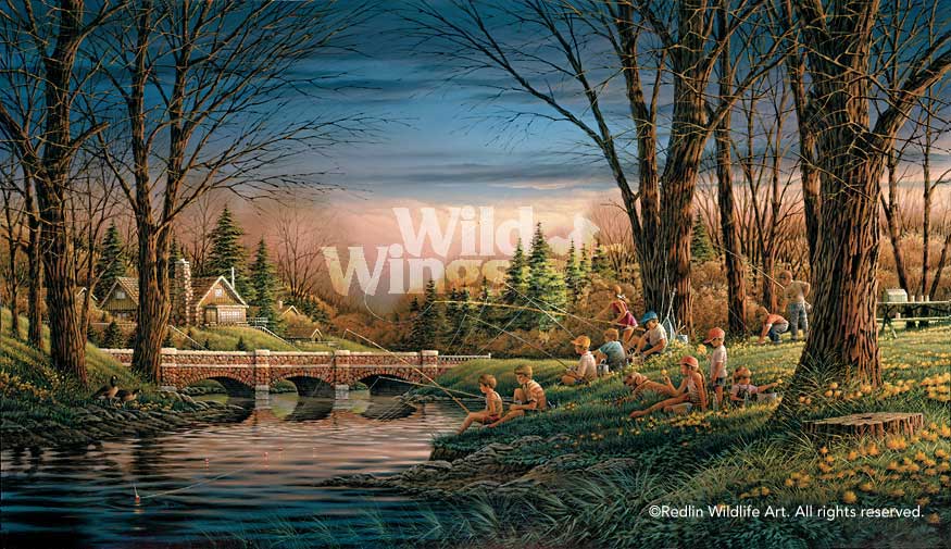 Terry Redlin Artist Proof Print: "Spring Fishing" - Terry Redlin Artist ...