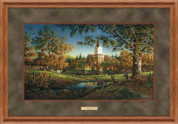 Terry Redlin Deluxe Framed Elite Open Edition Print: "Sunday Morning ...