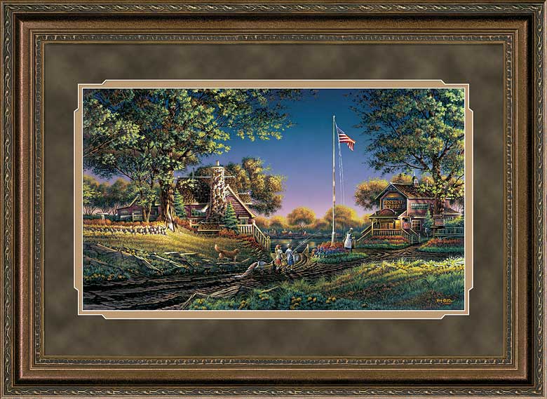Terry Redlin Elite Edition Premium Framed Print: "Good Morning America ...