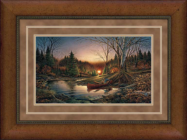 Terry Redlin Elite Edition Premium Framed Print: "Morning Solitude ...