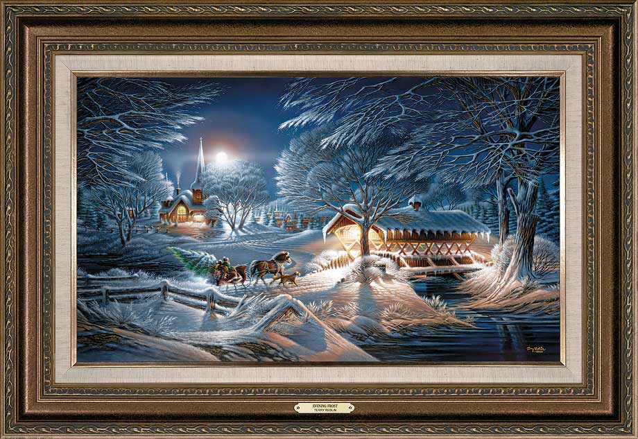 Terry Redlin Framed Encore Canvas: "Evening Frost" - Terry Redlin