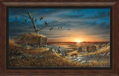 Terry Redlin Framed Encore Canvas: "Spring on the Greens" - Terry Redlin