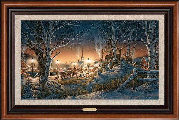 Terry Redlin Framed Master Canvas: "Night on the Town" - Terry Redlin
