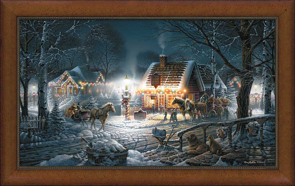 Terry Redlin Framed Museum Canvas: "Sweet Memories" - Terry Redlin