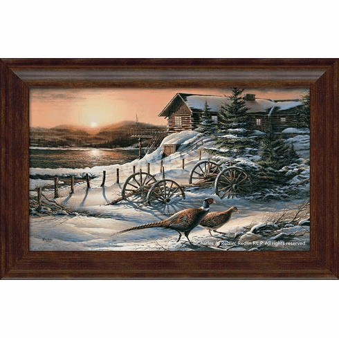 Terry Redlin Framed Open Edition Encore Canvas:"Peaceful Evening ...