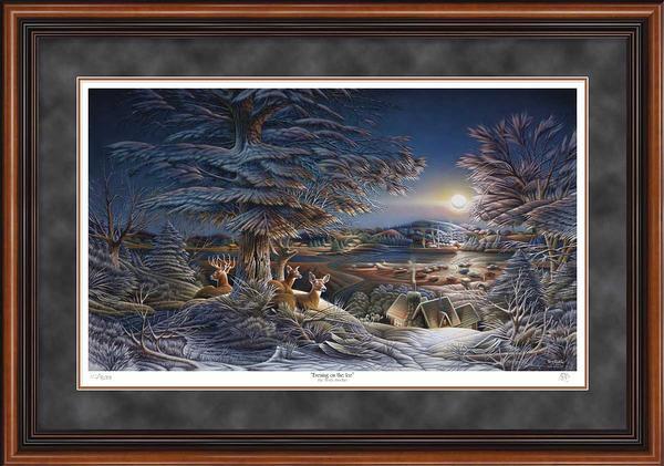 Terry Redlin Hand Signed and Numbered Limited Edition Print:"Evening on ...