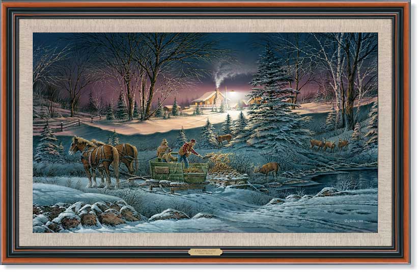 Terry Redlin Hand Signed and Numbered Master Canvas Edition: "A Helping ...