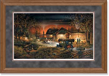 Terry Redlin Handsigned and Numbered Limited Edition: "Oak Framed ...
