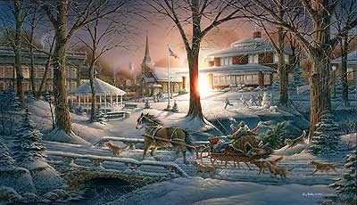 Terry Redlin Handsigned and Numbered Limited Edition:" Racing Home ...