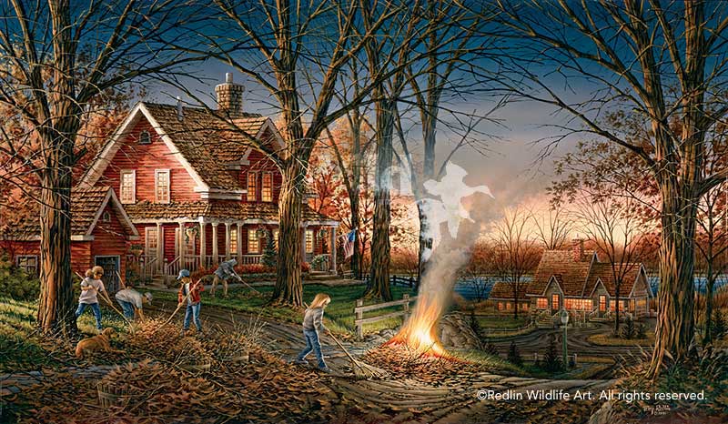 Terry Redlin Museum Edition Oversize Canvas:"Autumn Evening" - Terry ...