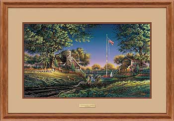 Terry Redlin Open Edition: "Oak Framed Good Morning America Elite ...