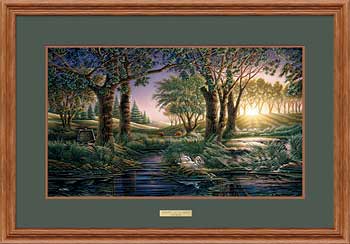 Terry Redlin Open Edition: "Oak Framed Morning on the Greens Elite ...