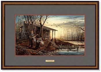Terry Redlin Open Edition: "Walnut Framed Morning Retreat Elite ...