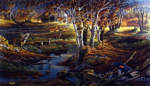 Terry Redlin Print-Signed and Numbered:"Nature's Sentinel" - Terry Redlin
