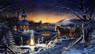 Terry Redlin Print-Signed and Numbered:"Sharing The Evening" - Terry Redlin