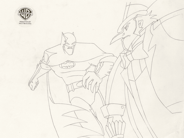 The Batman Original Production Drawing: "Batman and Penguin" - The Batman