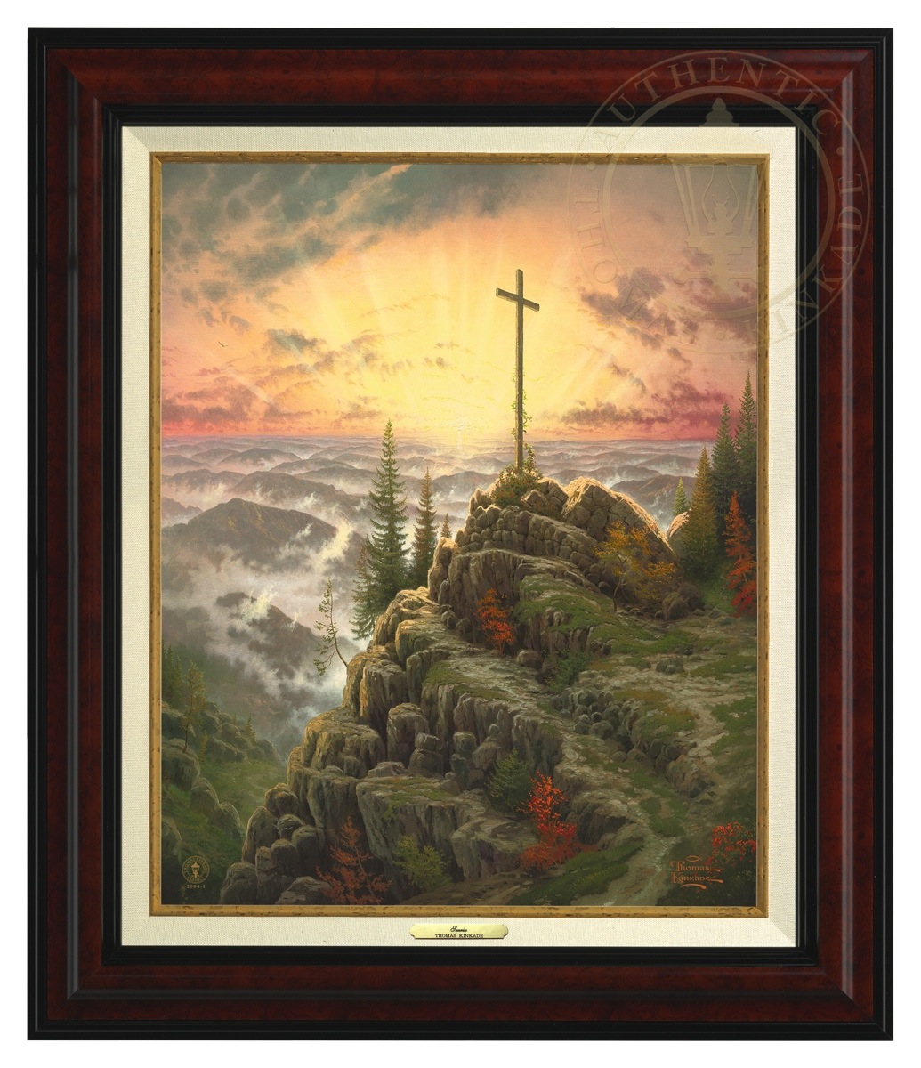 Thomas Kinkade 20" x 16" Framed Canvas Classics:"Sunrise" - Christian