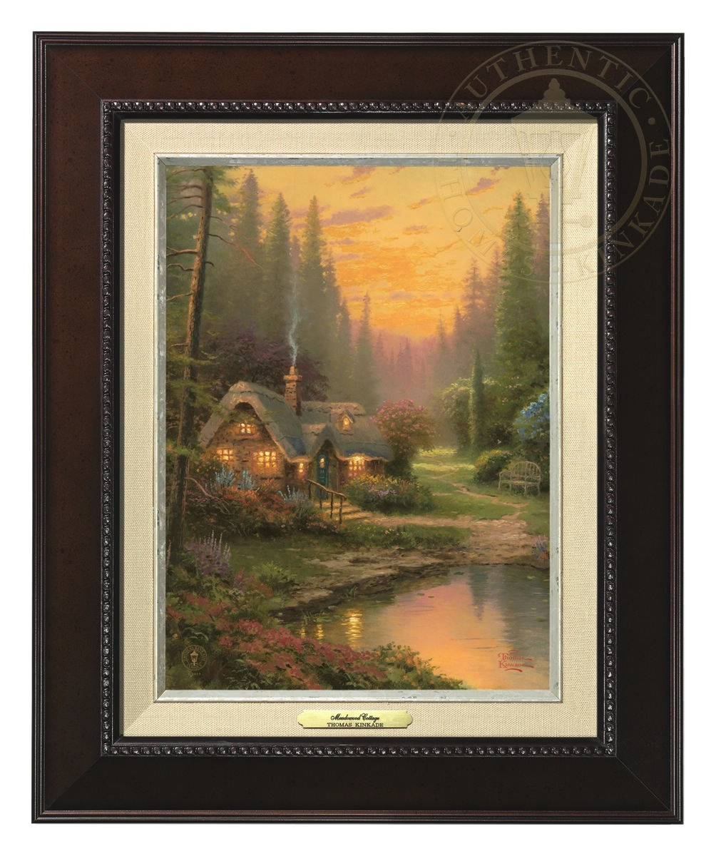 Thomas Kinkade 9" x 12" Framed Canvas Classics:"Meadowood Cottage ...