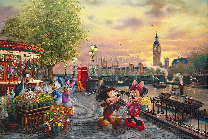 Thomas Kinkade Studios® Limited Edition Giclee:" Disney Mickey and ...