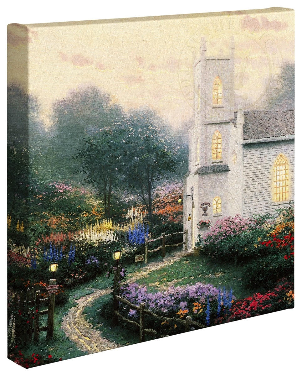 Thomas Kinkade Studios: "Blossom Hill Church - 14' x 14' Gallery ...