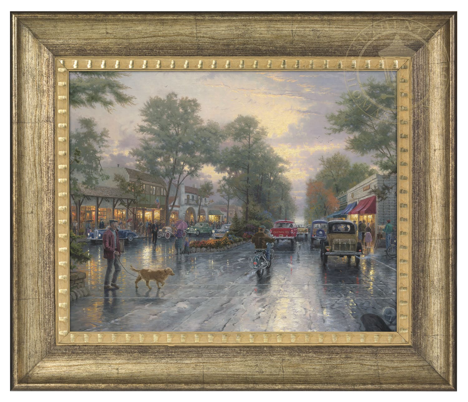 Thomas Kinkade Studios: "Carmel, Sunset on Ocean Avenue - 16' x 20 ...