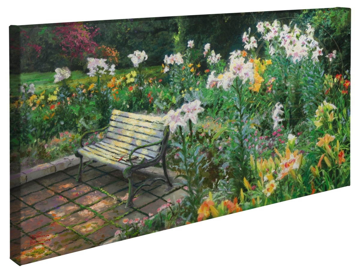 Thomas Kinkade Studios: "Eternal Springtime - 16' x 31' Gallery Wrapped ...