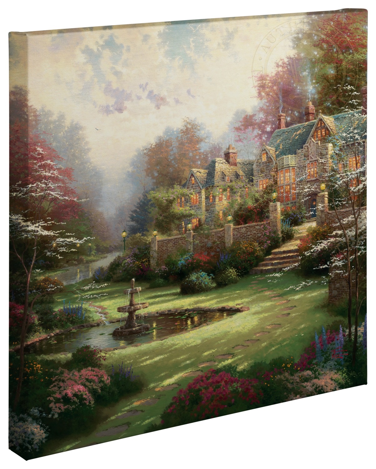 Thomas Kinkade Studios: "Gardens Beyond Spring Gate - 20' x 20' Gallery ...