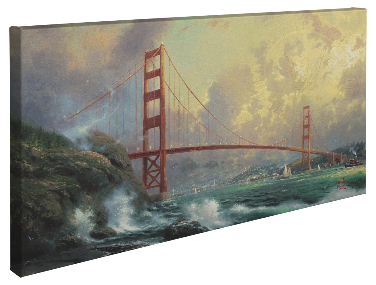 Thomas Kinkade Studios: "Golden Gate Bridge, San Francisco - 16' x 31 ...