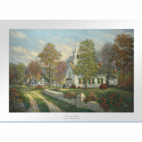 Thomas Kinkade Studios Limited Edition Giclee Fine Art:"Serenity Chapel ...