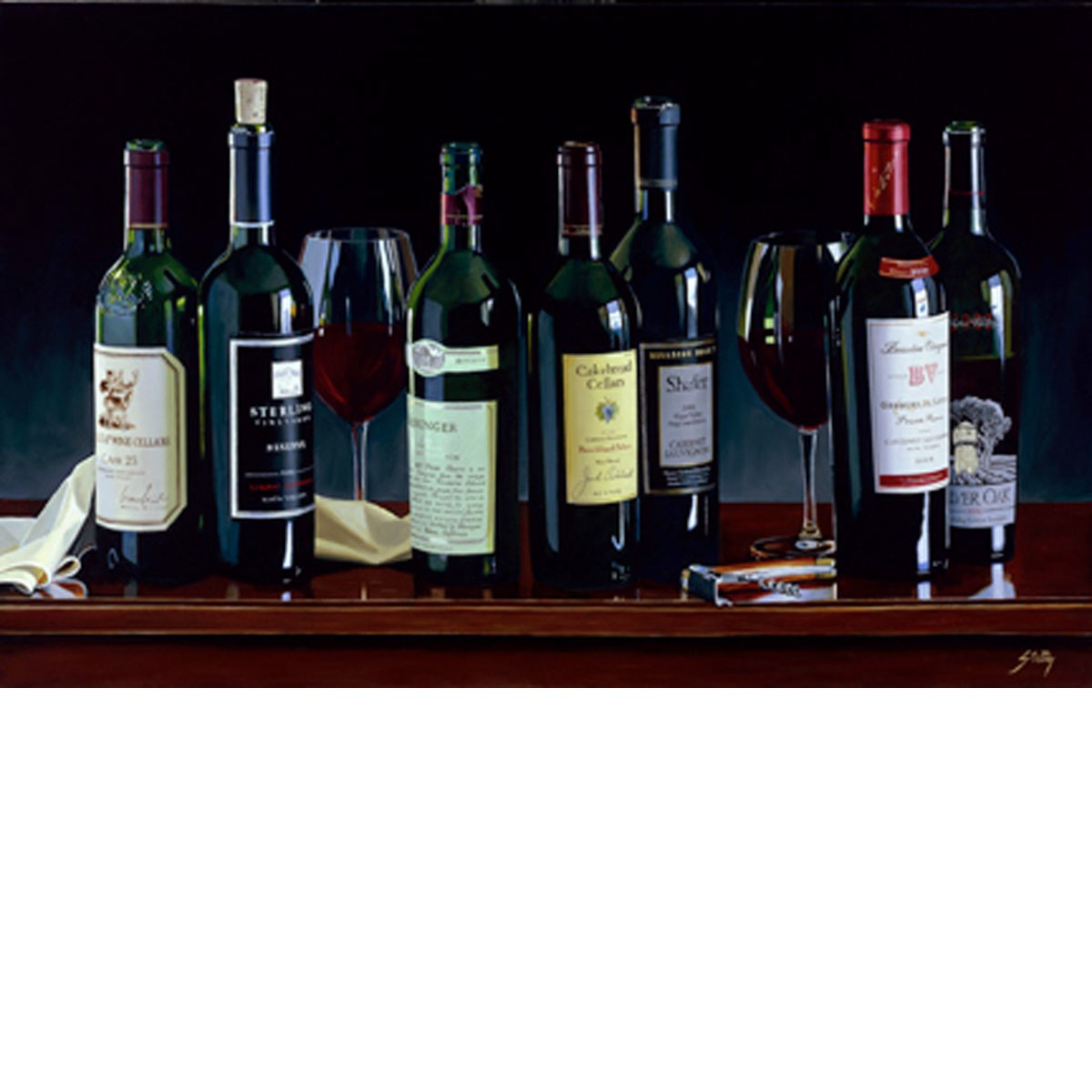 Thomas Stiltz Limited Edition Giclee on Canvas:"Napa Seven" - Thomas Stiltz